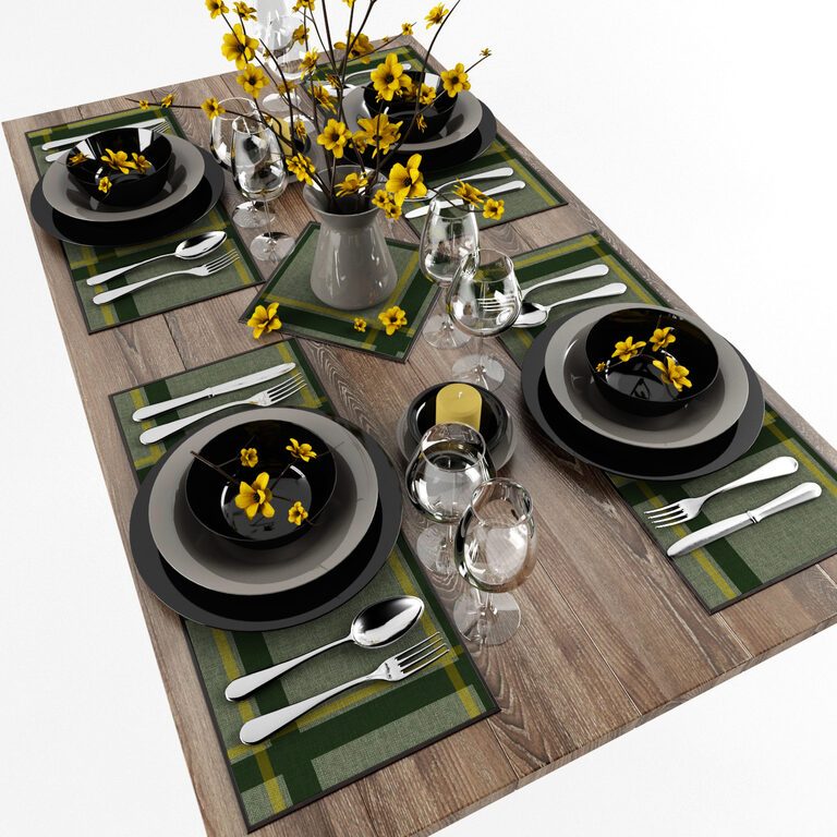 Table setting (126608) 3D model - Download 3D model Table setting ...