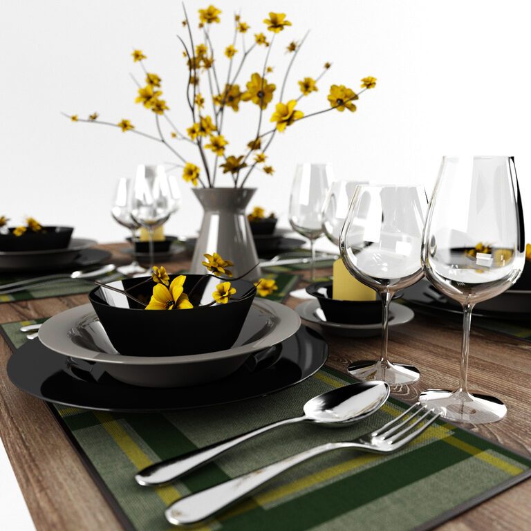 Table setting (126608) 3D model - Download 3D model Table setting ...