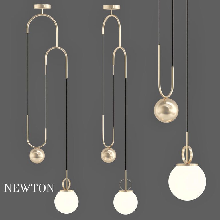 NEWTON Pendant light (126907) 3D model - Download 3D model NEWTON ...