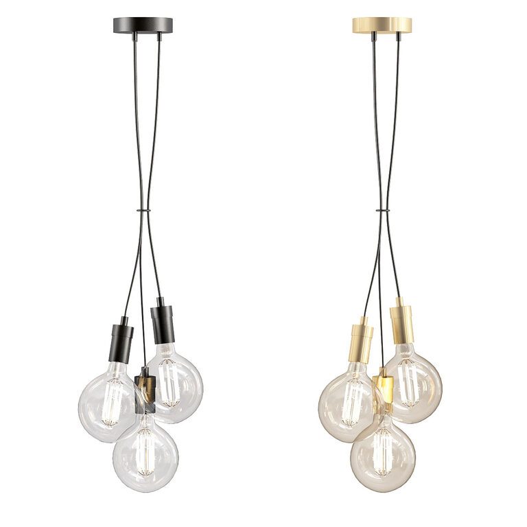 Two Pendant glass set (126929) 3D model - Download 3D model Two Pendant ...
