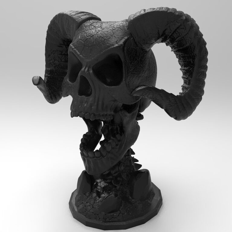 Demon Skull (127115) 3D model - Download 3D model Demon Skull (127115 ...