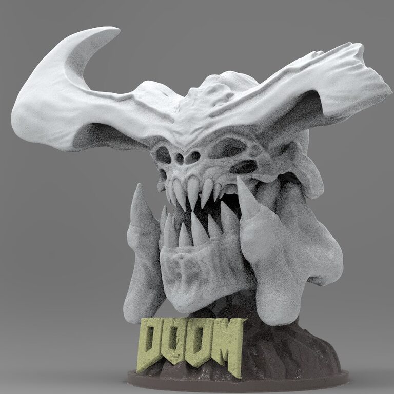 CYBERDEMON DOOM (127118) 3D model - Download 3D model CYBERDEMON DOOM ...
