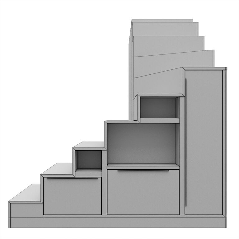 Corner Stairs (127385) 3D model - Download 3D model Corner Stairs ...
