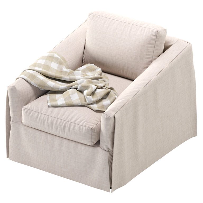 Coco Republic Max Hampton Occasional Armchair (127710) 3D model ...