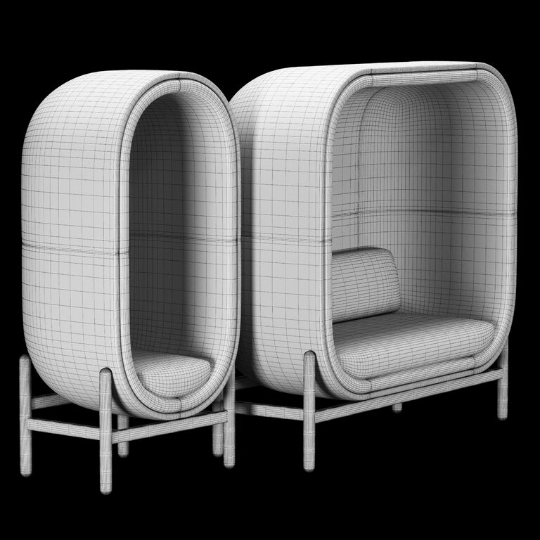 CAPSULE SOFT SEATING COLLECTION (129946) 3D model - Download 3D model ...