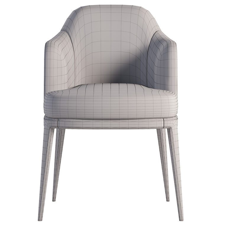 Dining chair (130063) 3D model - Download 3D model Dining chair (130063 ...