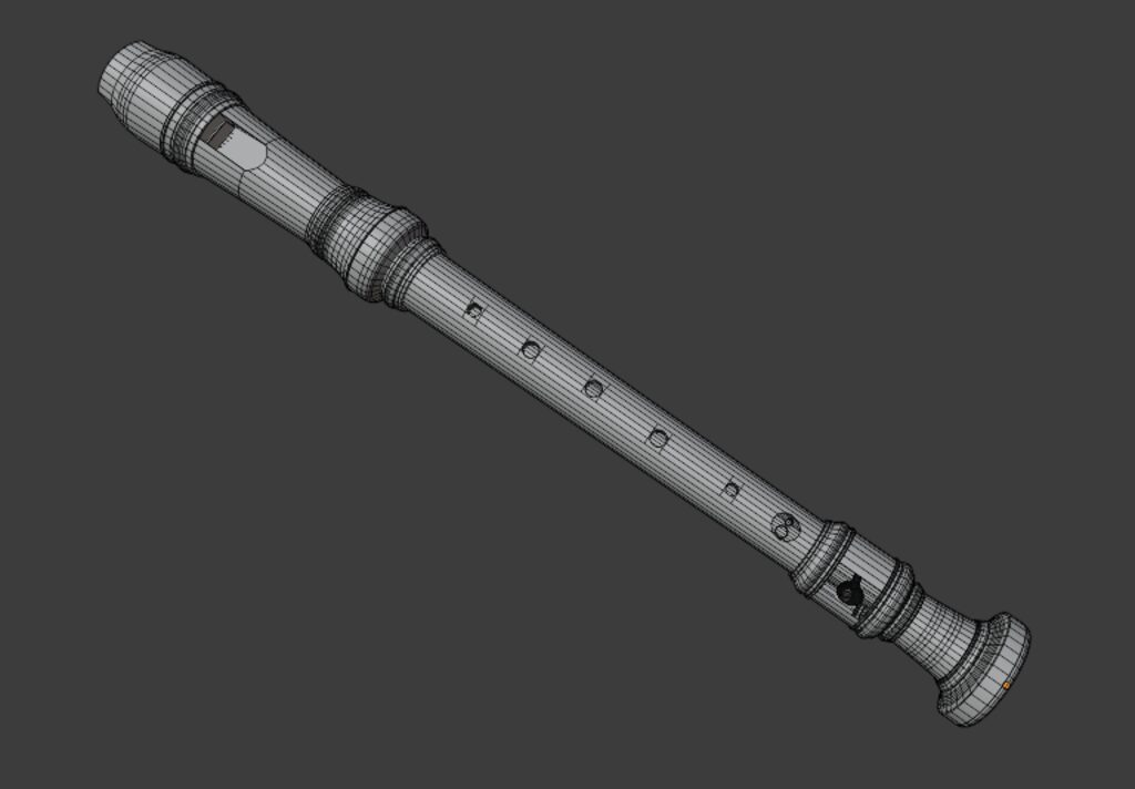 Recorder Flute (130131) 3D model - Download 3D model Recorder Flute ...