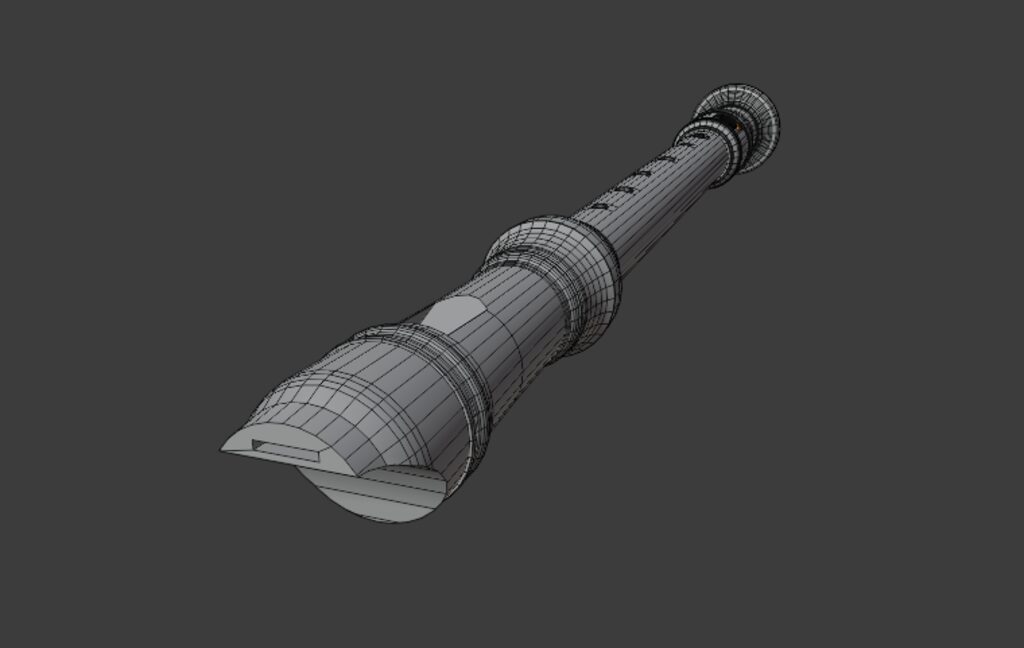 Recorder Flute (130131) 3D model - Download 3D model Recorder Flute ...