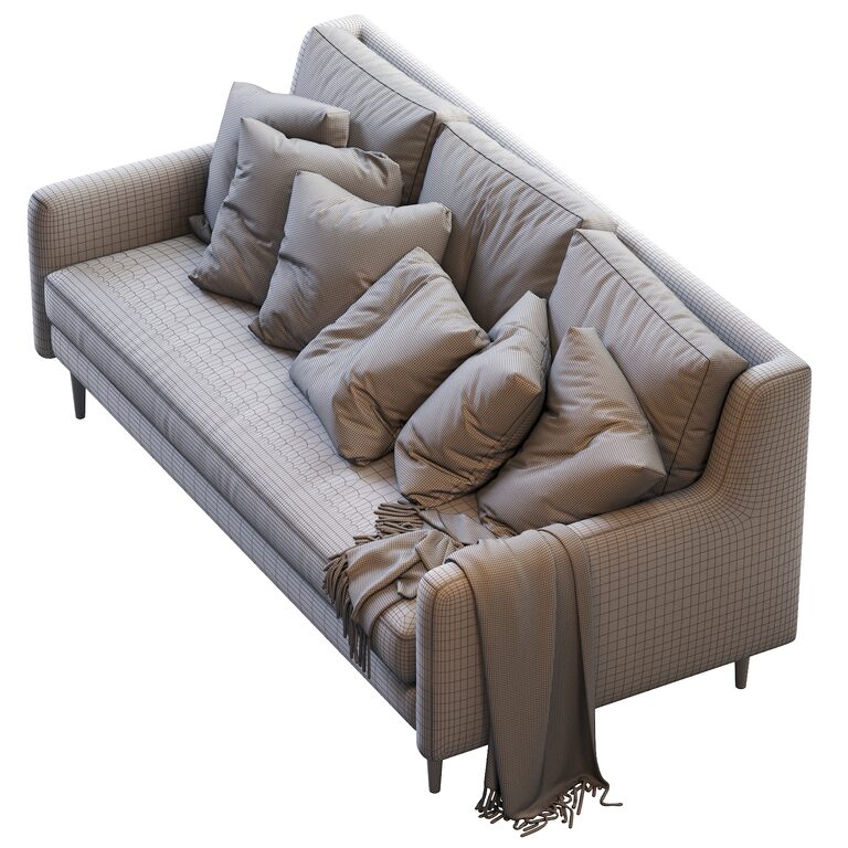 Crosby Mid-century Sofa (130466) 3D model - Download 3D model Crosby ...