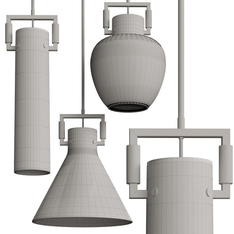 GLASS PENDANT Light 02 (130740) 3D model - Download 3D model GLASS ...