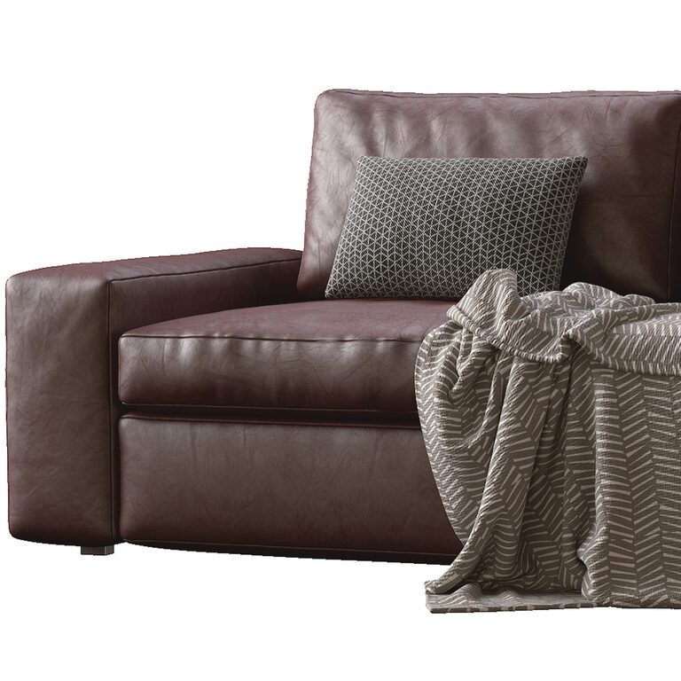 Kivik Leather Sofa By Ikea (131044) 3D model - Download 3D model Kivik ...