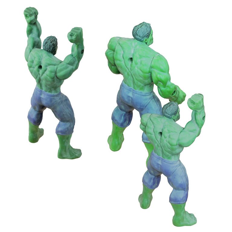 Three Toys Of The Cartoon Hulk Character (132333) 3D model - Download ...