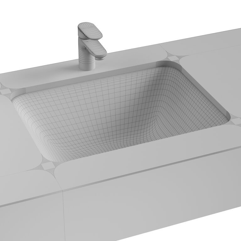 VitrA S20 5474B003-0618 Sink (134110) 3D model - Download 3D model ...