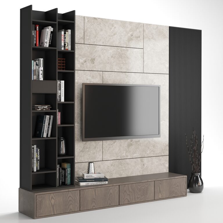 TV Wall 04 (134135) 3D model - Download 3D model TV Wall 04 (134135 ...
