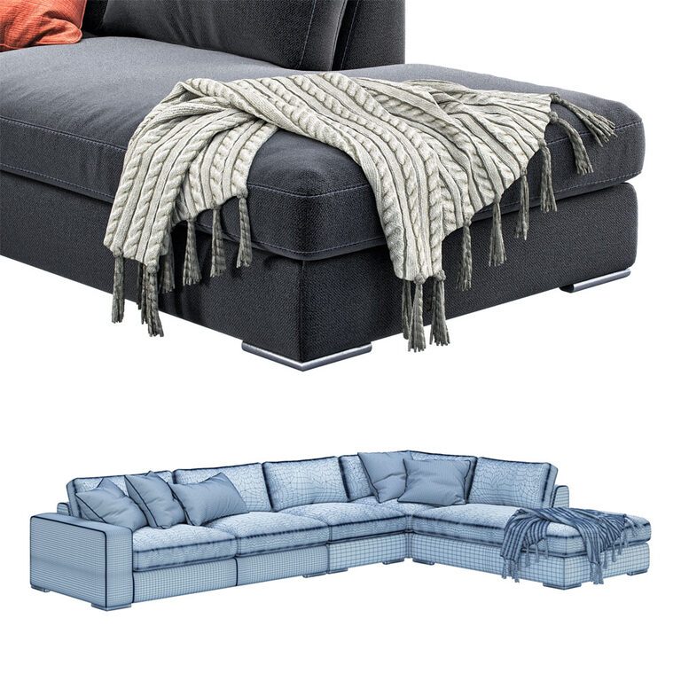 Max CAVA Sofa (134712) 3D model - Download 3D model Max CAVA Sofa ...