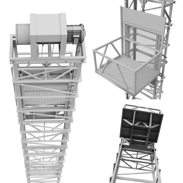 Service lift (134768) 3D model - Download 3D model Service lift (134768 ...