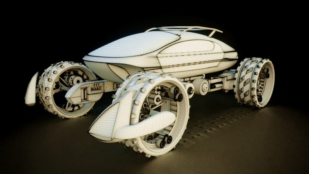 Mars explorer car (134951) 3D model - Download 3D model Mars explorer ...