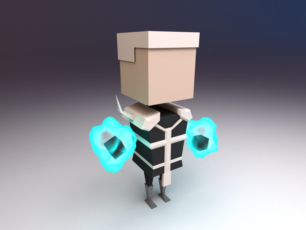 Fantasy rpg characters in a cartoon cube style Low-poly (136796) 3D ...