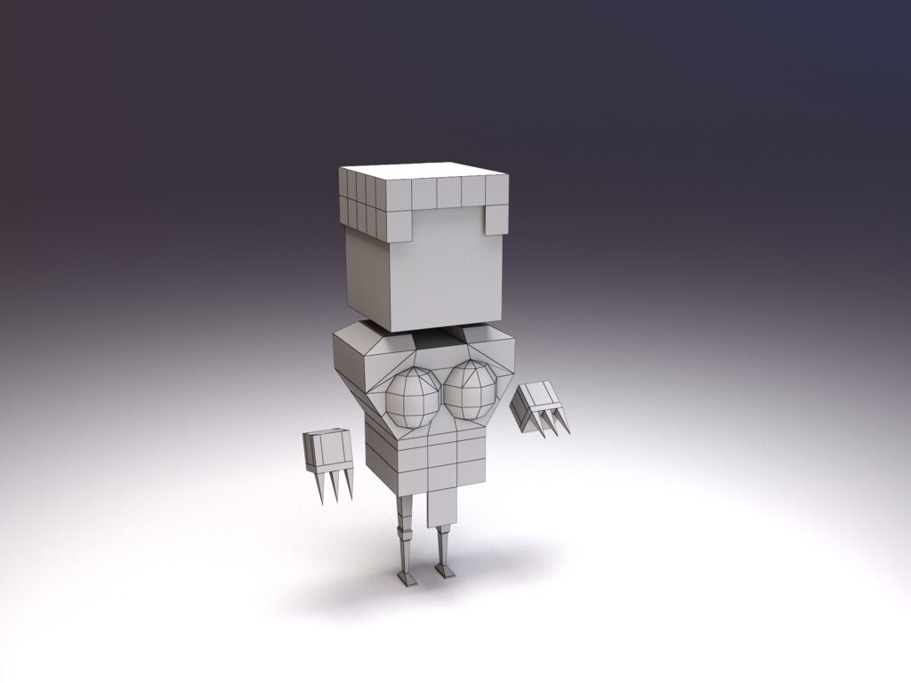 Fantasy rpg characters in a cartoon cube style Low-poly (136796) 3D ...