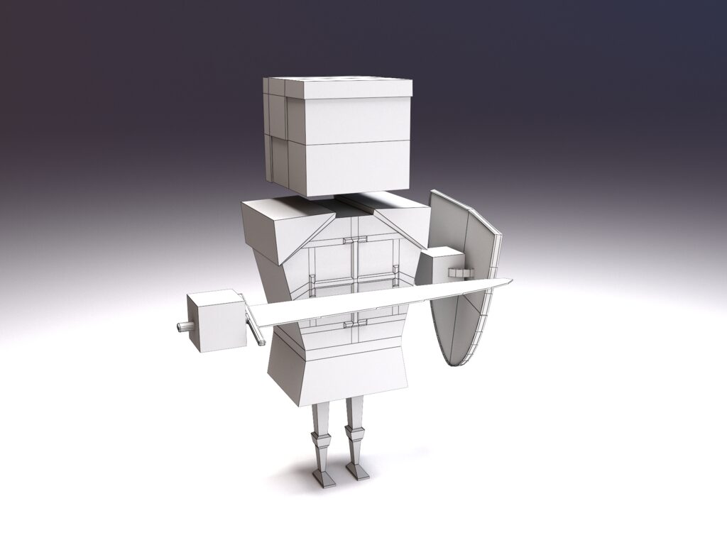 Fantasy rpg characters in a cartoon cube style Low-poly (136796) 3D ...