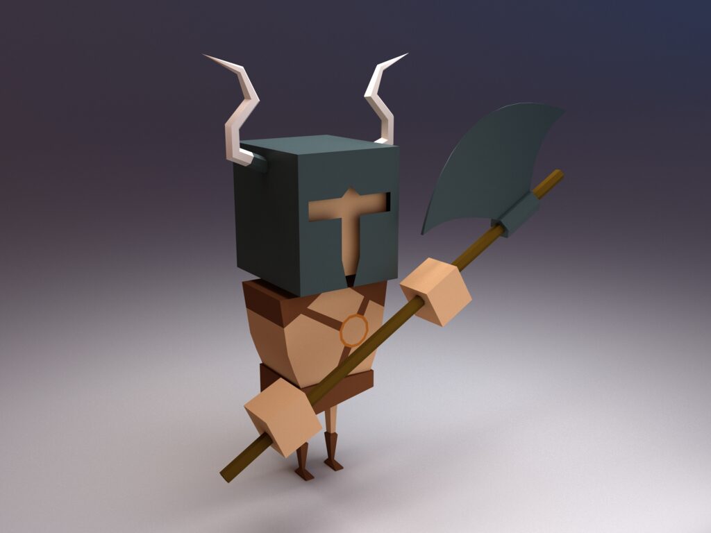 Fantasy rpg characters in a cartoon cube style Low-poly (136796) 3D ...