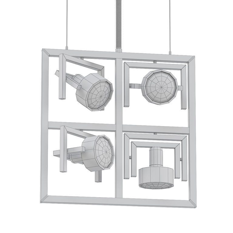 Diapason Kwadro Vertical de Kreon Lamp (136800) 3D model - Download 3D ...
