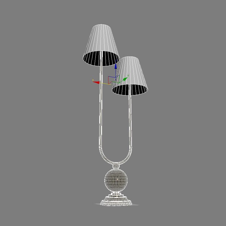 Besselink and Jones Polperro twin table light (137227) 3D model ...