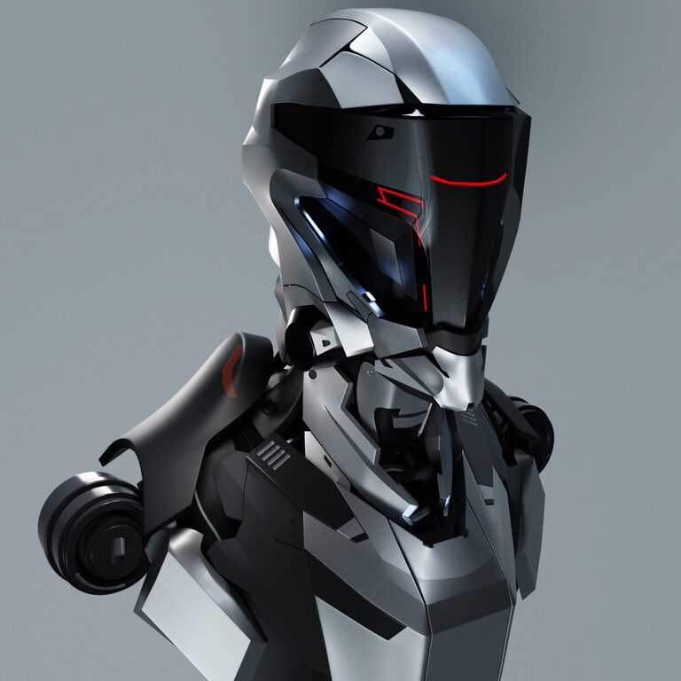 Cyberpunk robot (137332) 3D model - Download 3D model Cyberpunk robot ...