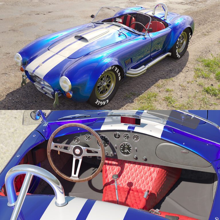 Ford Shelby Cobra 427 (138040) 3D model - Download 3D model Ford Shelby ...