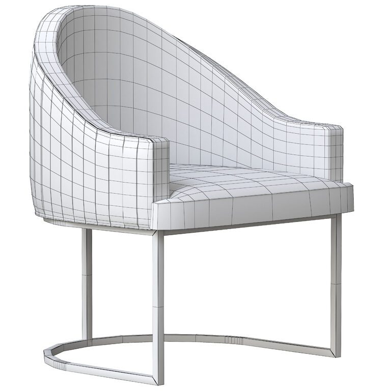 Isabel Dining Armchair (138195) 3D model - Download 3D model Isabel ...