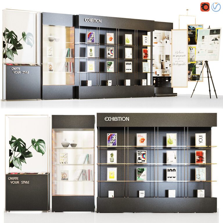Showcase Exhibition (138410) 3D model - Download 3D model Showcase ...