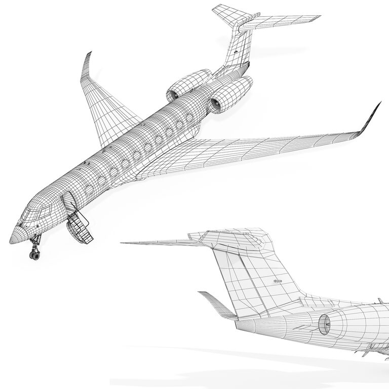 Gulfstream G700 aircraft (138589) 3D model - Download 3D model ...