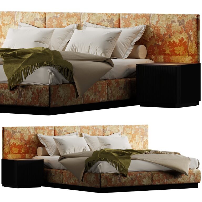 Senza Fine Bed (138639) 3D model - Download 3D model Senza Fine Bed ...
