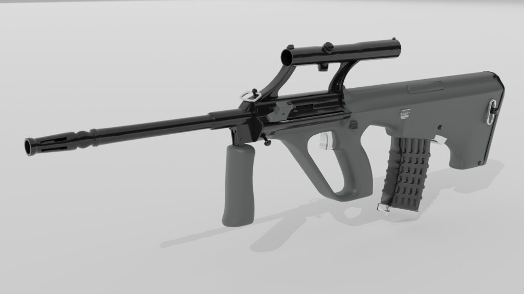 Strey-AUG Rifle (138714) 3D model - Download 3D model Strey-AUG Rifle ...