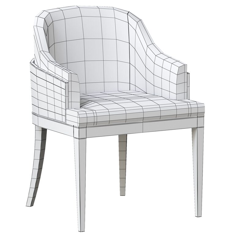 Wolfe Dining Chair (139140) 3D model - Download 3D model Wolfe Dining ...