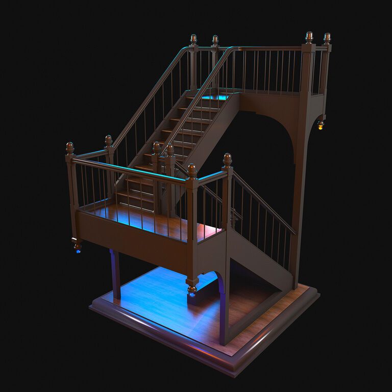 Stairs (140523) 3D model - Download 3D model Stairs (140523) | 140523 ...