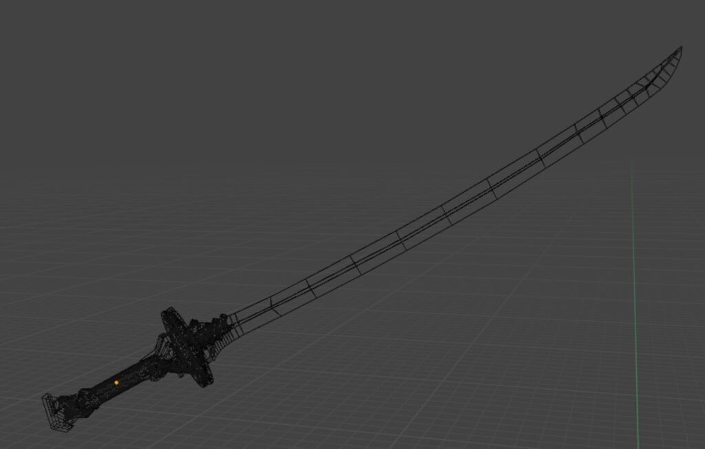 Katana (low poly, basic textures) (140564) 3D model - Download 3D model ...