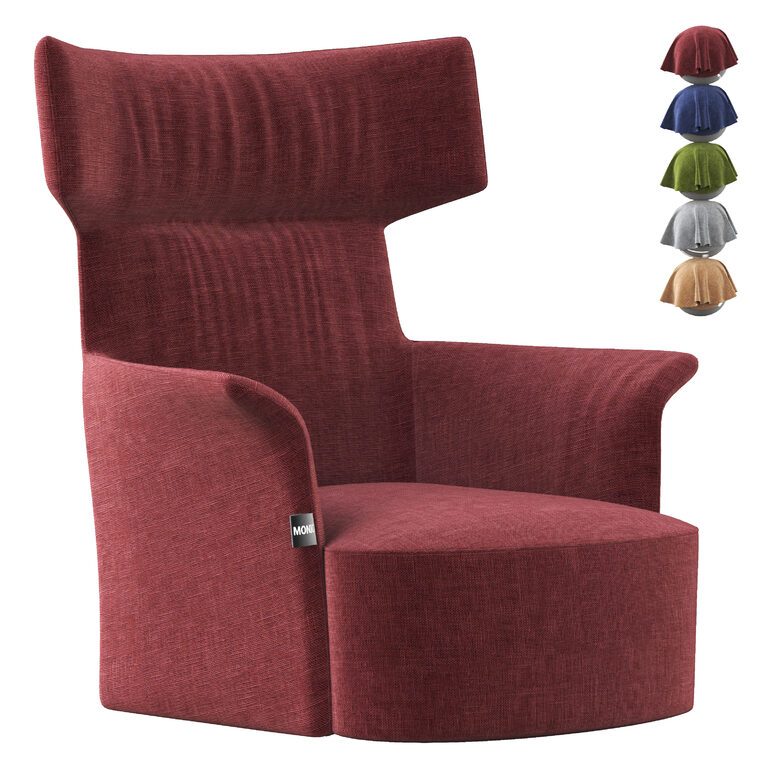 SANTA MONICA HOME Wing armchair (141710) 3D model - Download 3D model ...