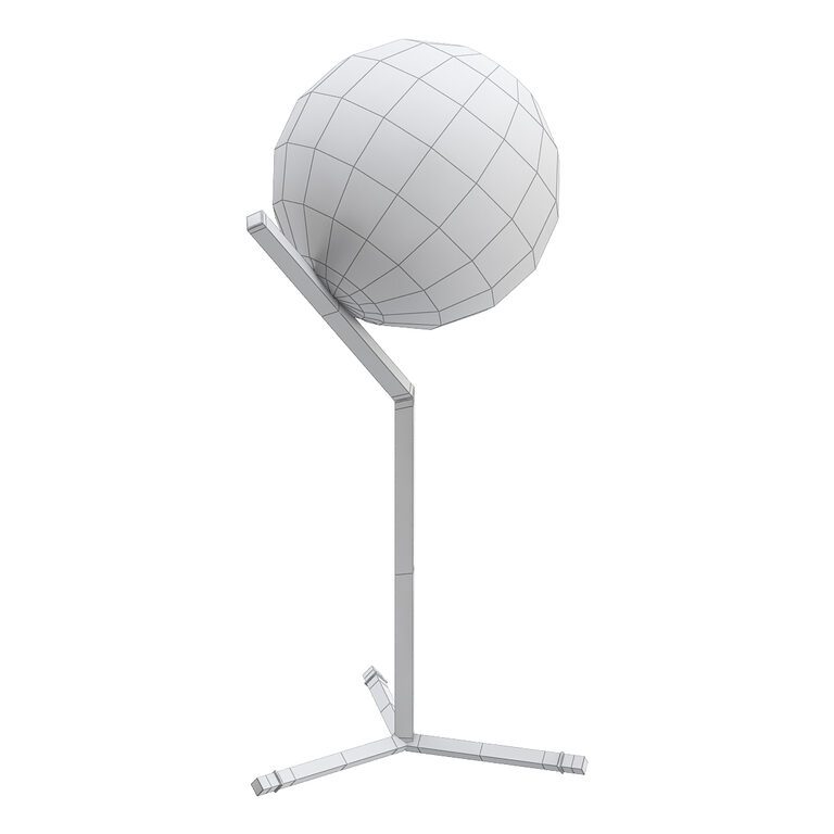 Flos Black Table Lamp (141812) 3D model - Download 3D model Flos Black ...