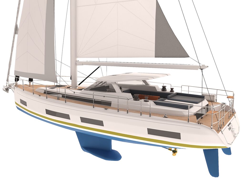 Sailing Yacht Amel 50 (142115) 3D model - Download 3D model Sailing ...