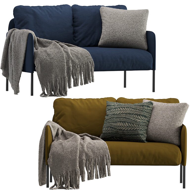 Sofa Glostad Ikea (142270) 3D model - Download 3D model Sofa Glostad ...