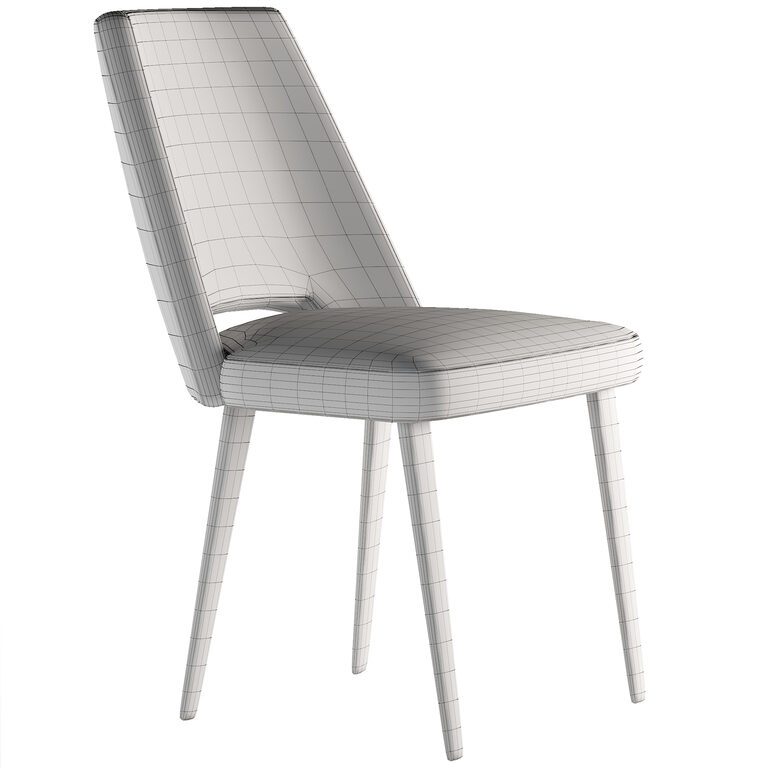 Dining chair (142277) 3D model - Download 3D model Dining chair (142277 ...