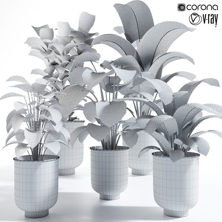 Plant set 03 (145474) 3D model - Download 3D model Plant set 03 (145474 ...