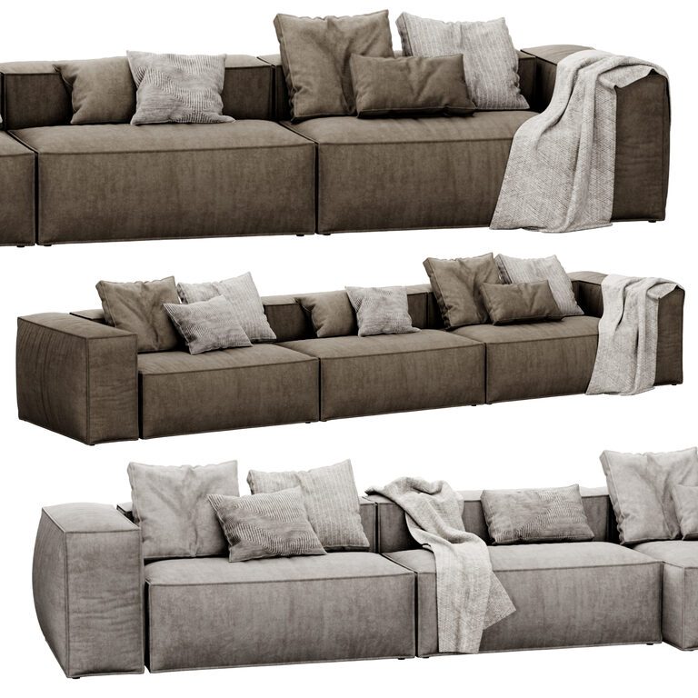 COSIMA modular 3units sofa by bolia (145565) 3D model - Download 3D ...