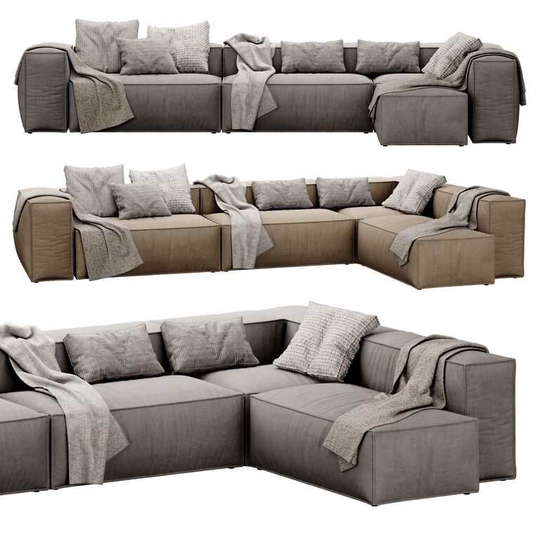 COSIMA modular large sofa by bolia (145567) 3D model - Download 3D ...