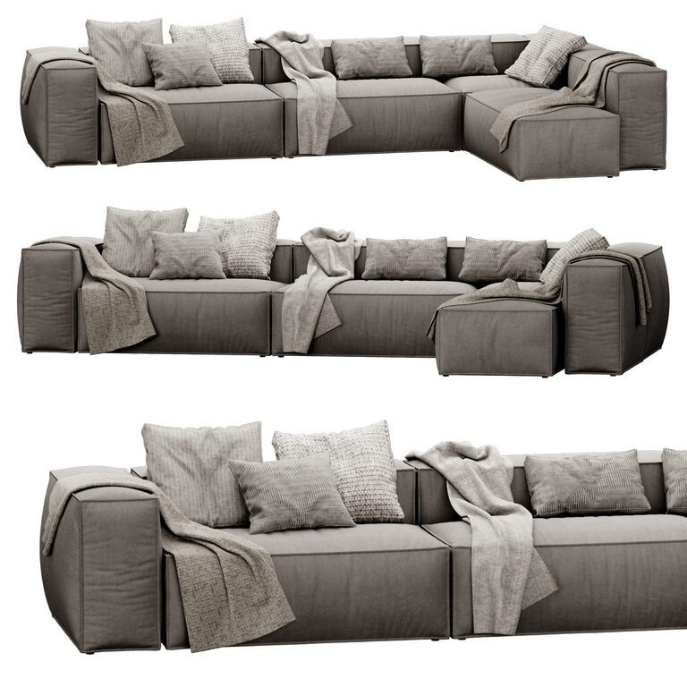 COSIMA modular large sofa by bolia (145567) 3D model - Download 3D ...