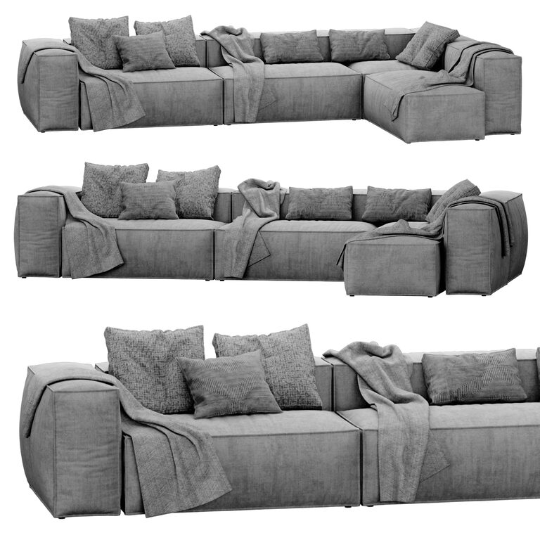 Sofa Cosima Modular Large By Bolia (145569) 3D model - Download 3D ...