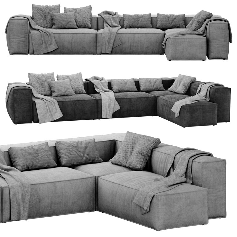 Sofa Cosima Modular Large By Bolia (145569) 3D model - Download 3D ...