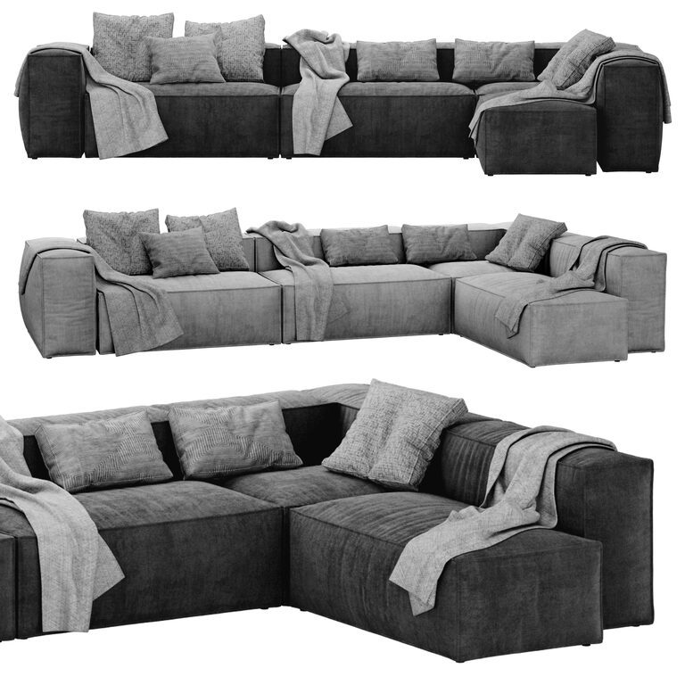 Sofa Cosima Modular Large By Bolia (145569) 3D model - Download 3D ...