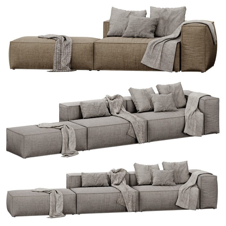 COSIMA modular 3units and 2units sofa by Bolia (145572) 3D model ...